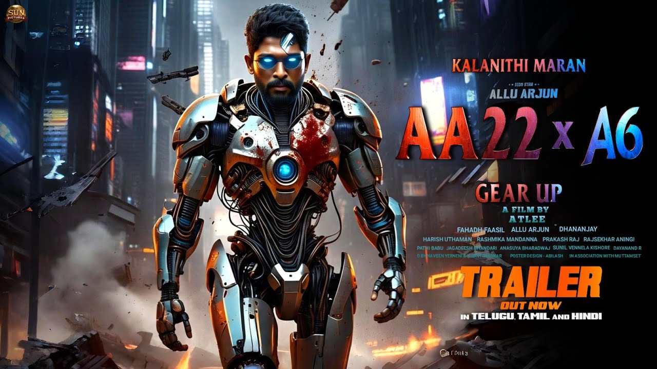 #AA22xA6 - Allu Arjun Intro First Look Teaser| #AA22xA6 Official Teaser ...