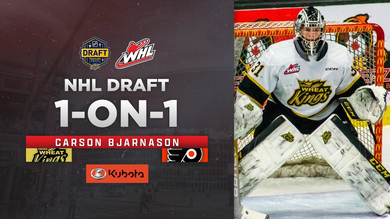 2023 NHL Draft 1-on-1 - Carson Bjarnason - YouTube