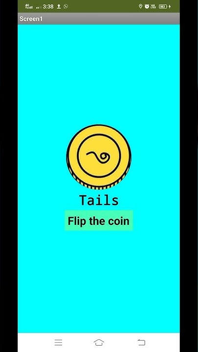 Flip a coin app using MIT app inventor || Coding ideas || #shorts - YouTube