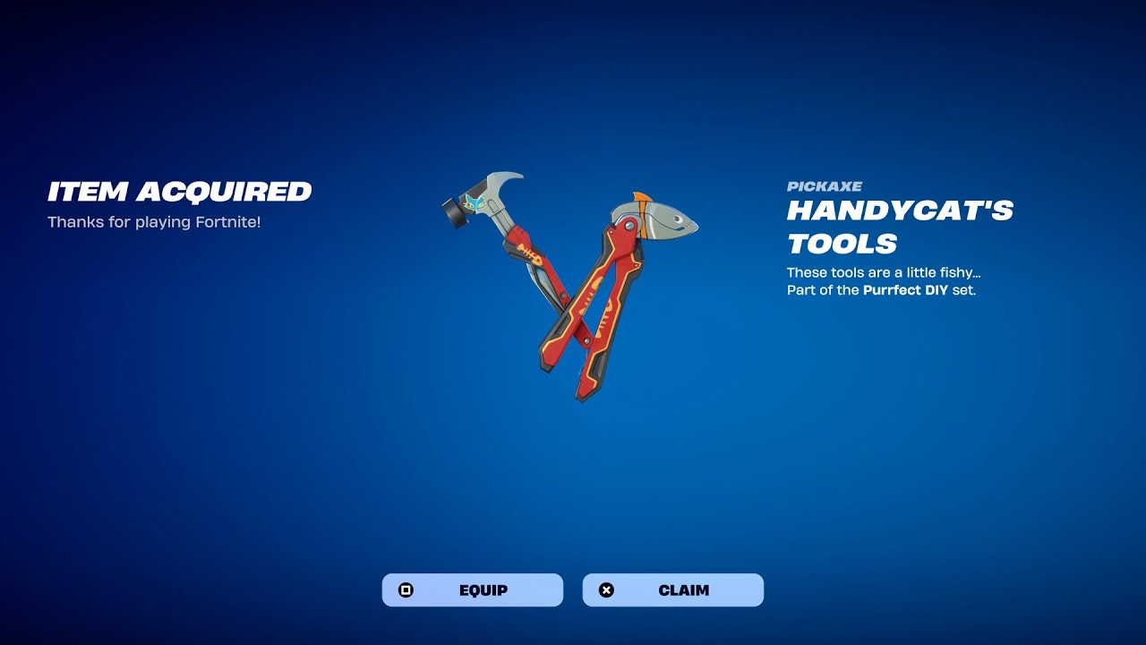 How To Get Handycat's Tool Pickaxe NOW FREE In Fortnite! (Unlocked ...