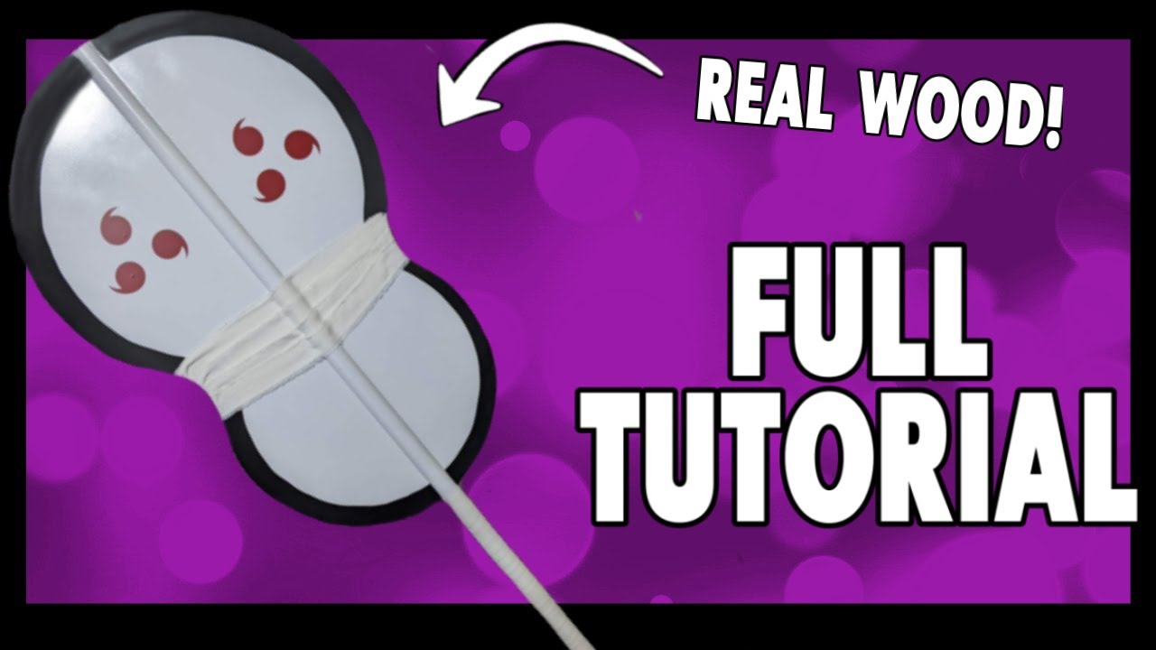 How To Make Madara Uchiha's Gunbai! Life Sized & Real Wood Gunbai ...