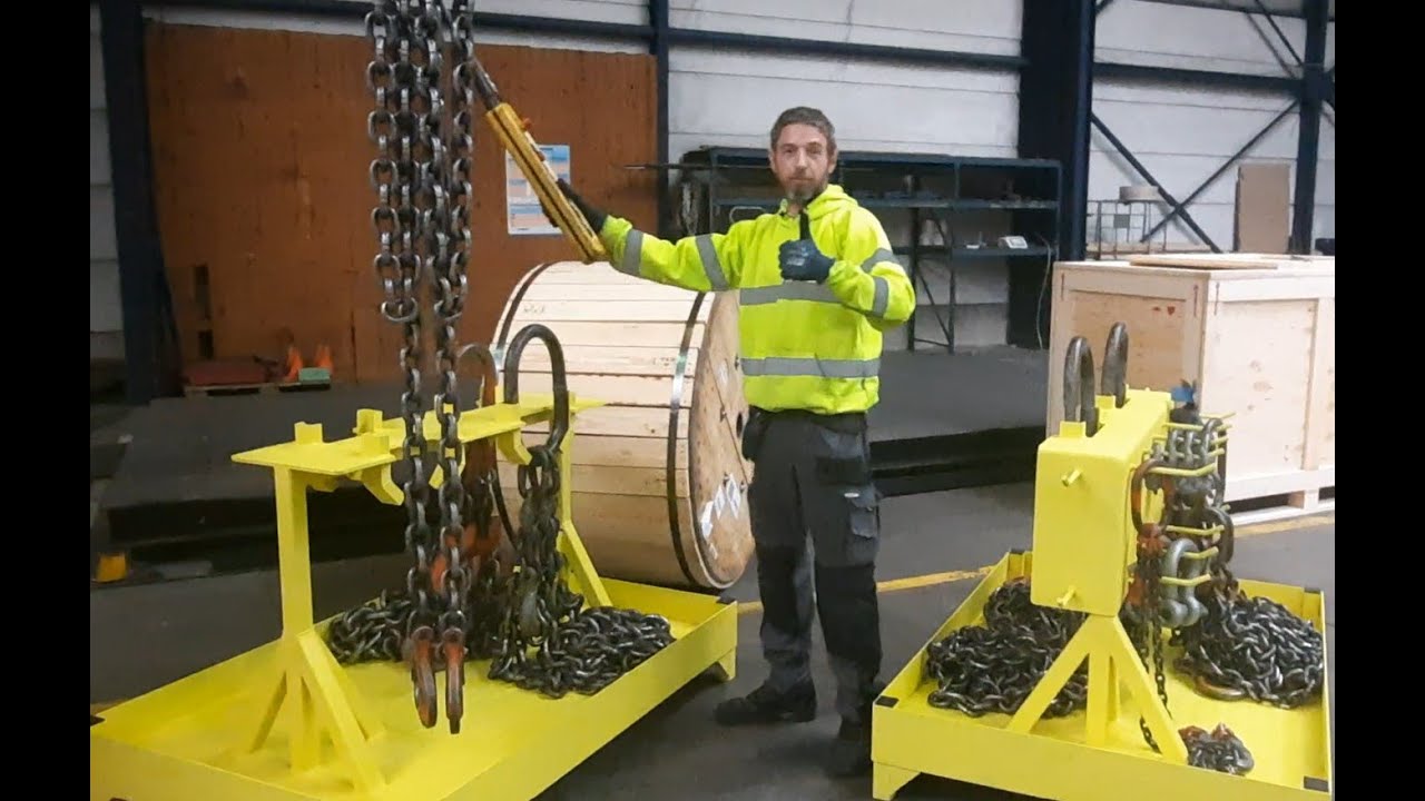 Manage your lifting chains with the DEUFOL mobile lifting chain storage ...