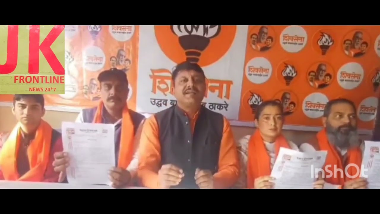 shiv Sena President Monish Saini Press Statement Video Journalist ...