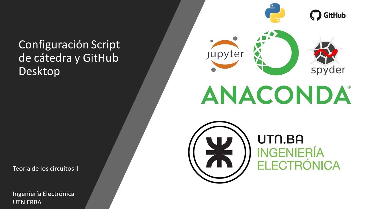 Configuración de Script de cátedra en Notebook Spyder y subida a Github ...