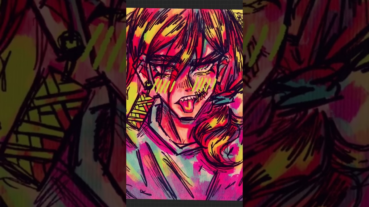 Drawing in Hyperpop Art Style💚 #artstyle - YouTube