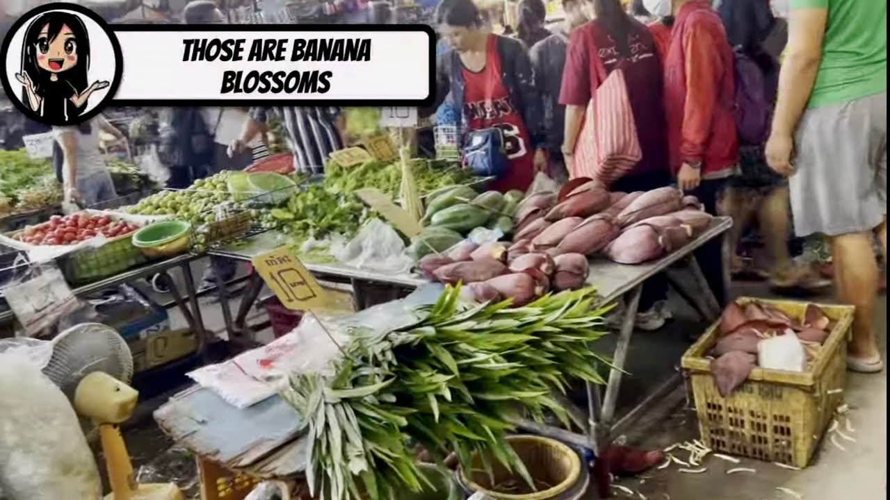 Samrong Fresh Market in Samut Prakan Thailand - YouTube