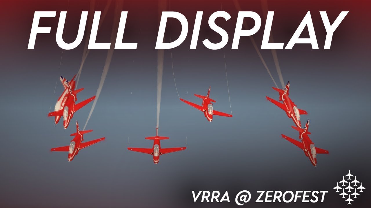 Virtual Roblox Red Arrows - Full Airshow Display - YouTube