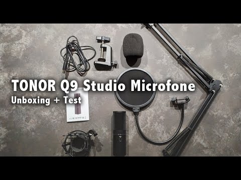 TONOR Q9 Studio Microfone - UNBOXING + TEST - YouTube