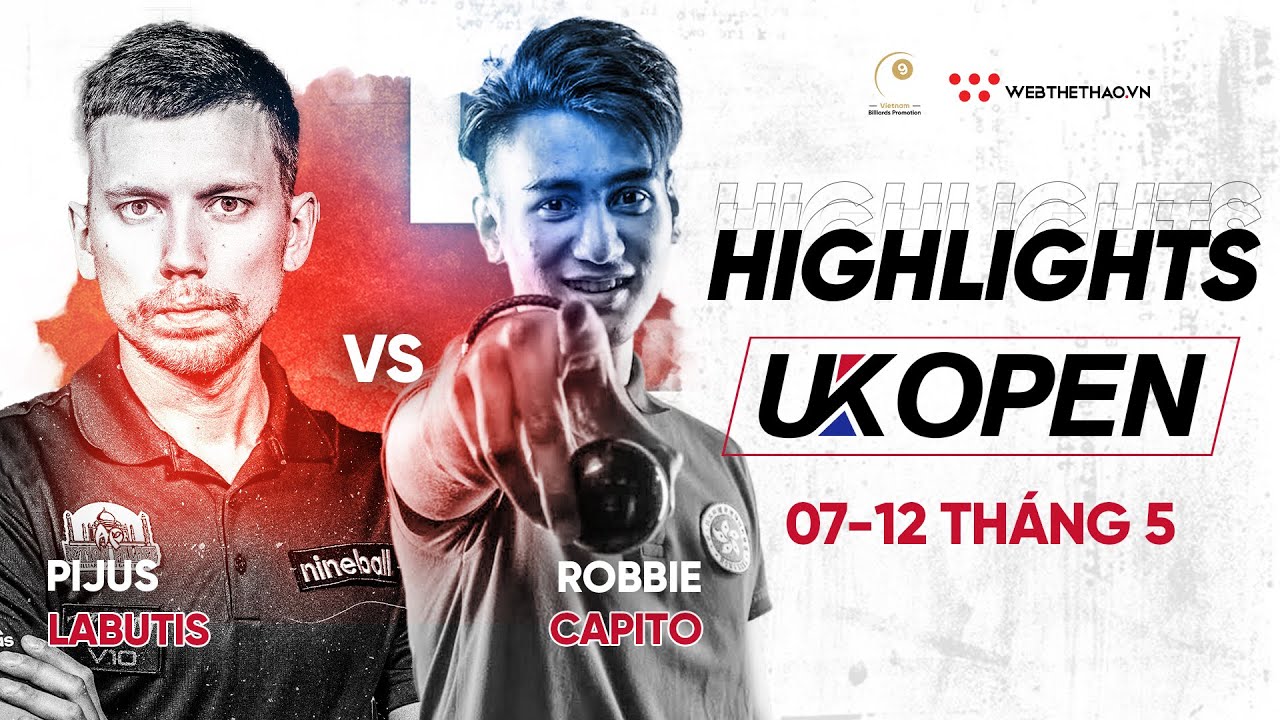 HIGHLIGHTS | Pijus Labutis vs Robbie Capito | BÁN KẾT GIẢI BILLIARDS UK ...
