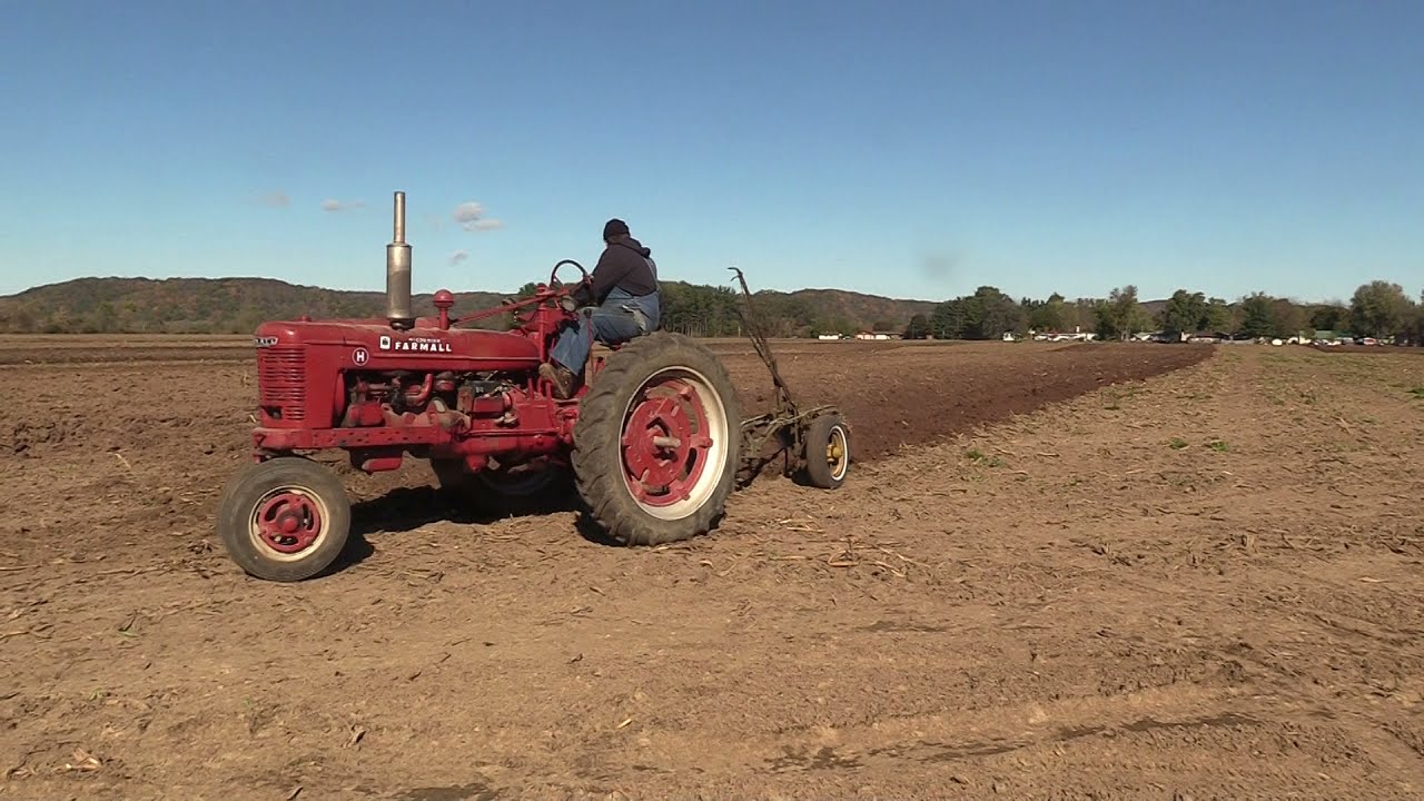 Farmall M working in the field - YouTube