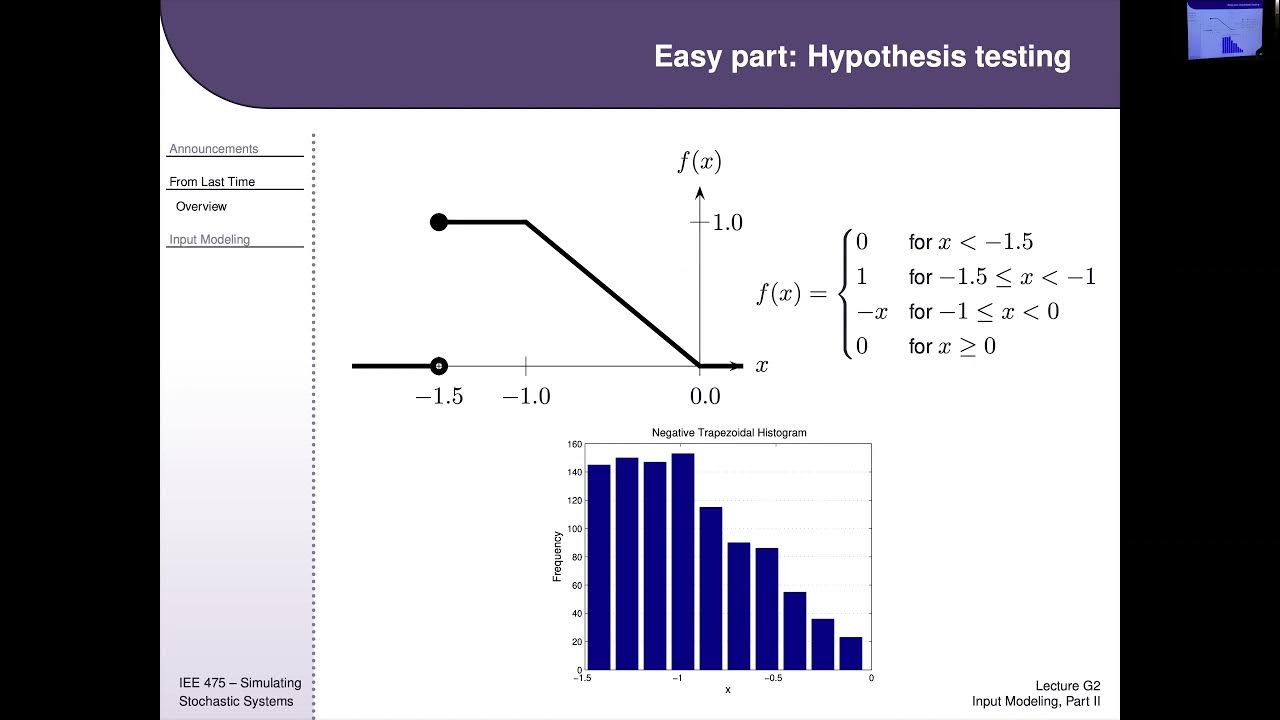 IEE 475: Lecture G2 (2021-10-19): Input Modeling, Part 2 - YouTube