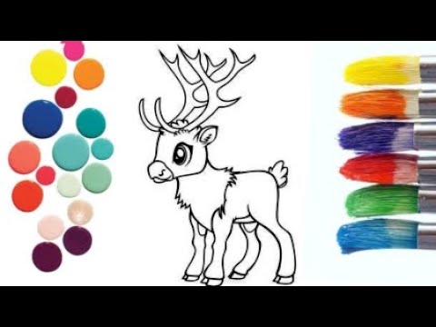 How to Draw a Cute Caribou - Step-by-Step - YouTube