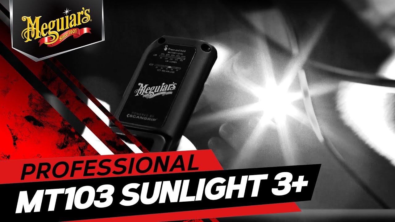 Professional Paint Inspection Light - Meguiar's/Scangrip MT103 Sunlight - YouTube