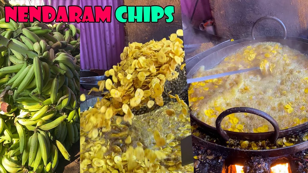 Kerala Special Nendram Raw Banana Chips | Indian Street Food - Tempting ...