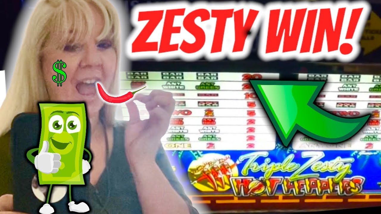 🌶$$ BIG ZESTY SLOT WIN!$ [Horseshoe Casino]Triple Zesty Hot Peppers ...