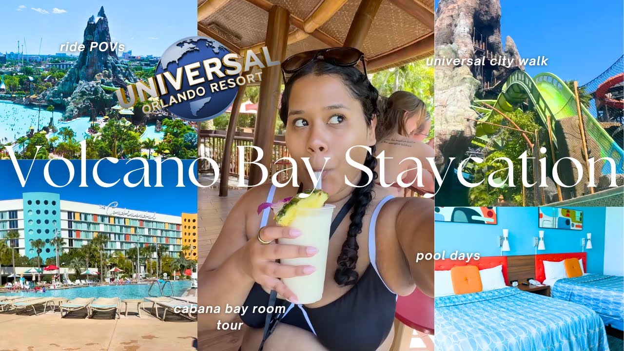 The Ultimate Volcano Bay Staycation Experience! Cabana Bay Room Tour ...