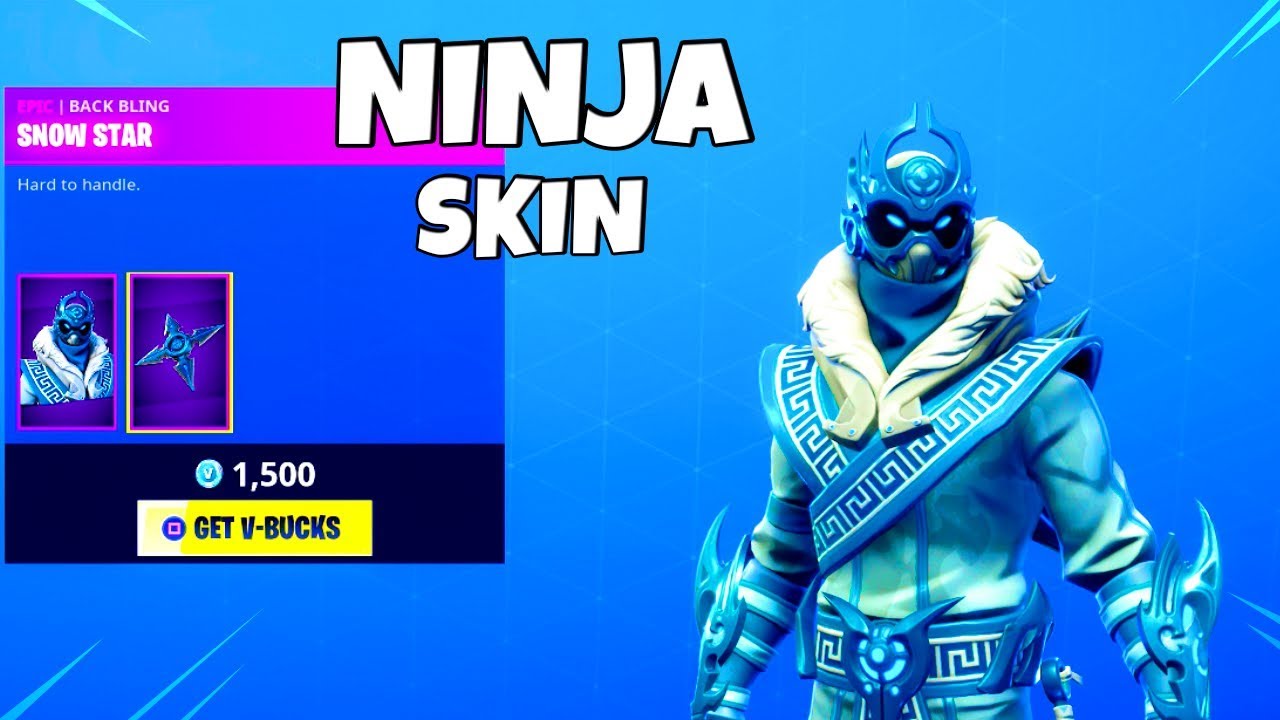 *NEW* Ninja SNOWFOOT SKIN! (New Item Shop) Fortnite Battle Royale - YouTube