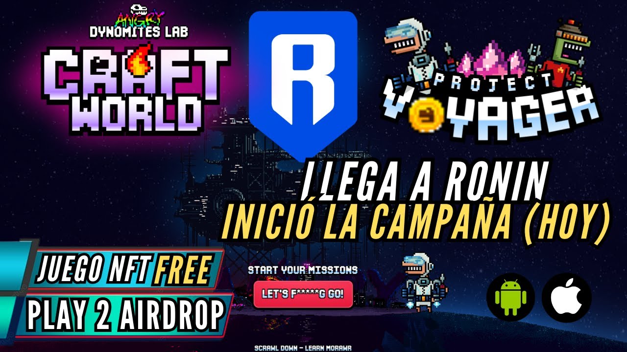 Craft World (Nuevo juego en Ronin) Inició el Project Voyager - YouTube