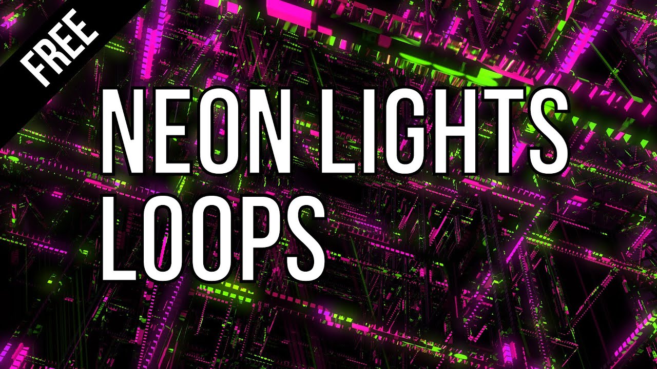 Neon Lights Loops (free vj loop) - YouTube