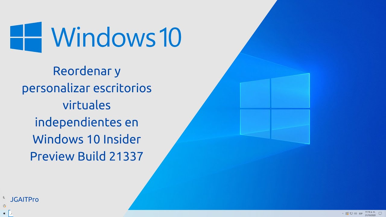 Reordenar y personalizar escritorios virtuales independientes en ...
