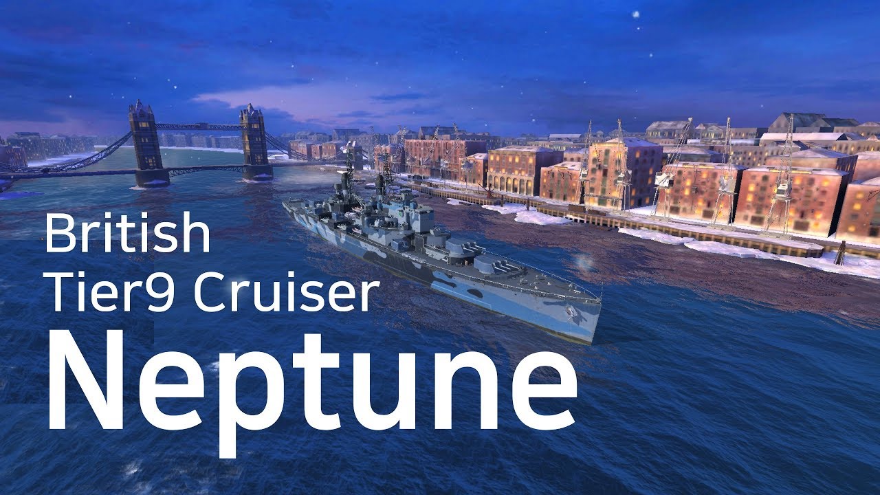 [WOWS Blitz] British Cruiser Neptune - YouTube