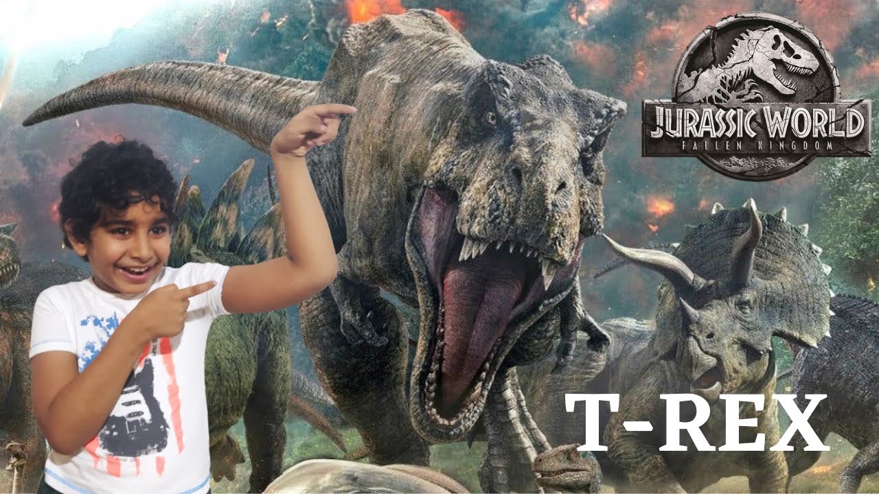jurassic world t-rex - jurassic world trex ending roar - YouTube