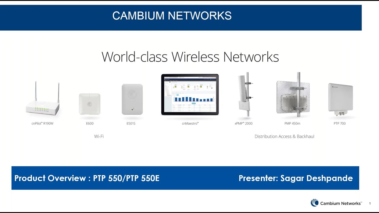 Introduction to PTP 550E With Dynamic Channel Selection Webinar - YouTube