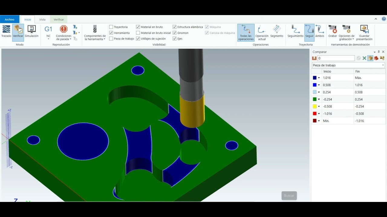 || MASTERCAM PARA PRINCIPIANTES --- ESTRATEGIAS 2D || 4.1. Planeado de ...