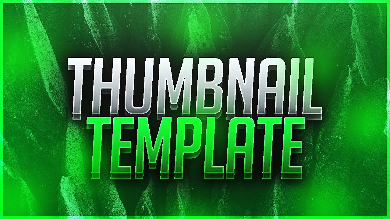 FREE YouTube Thumbnail Template! (Photoshop CC & CS6) - YouTube