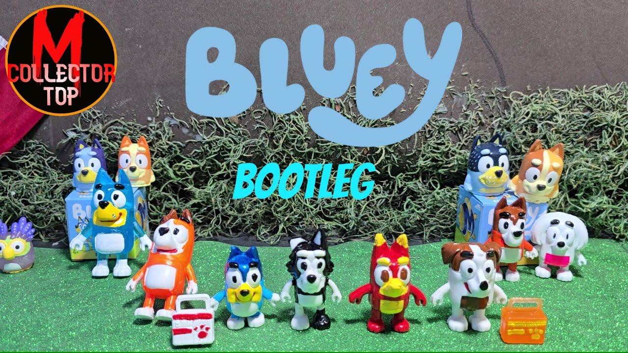 Figuras Bootleg de los Personajes de la Serie de Bluey - YouTube