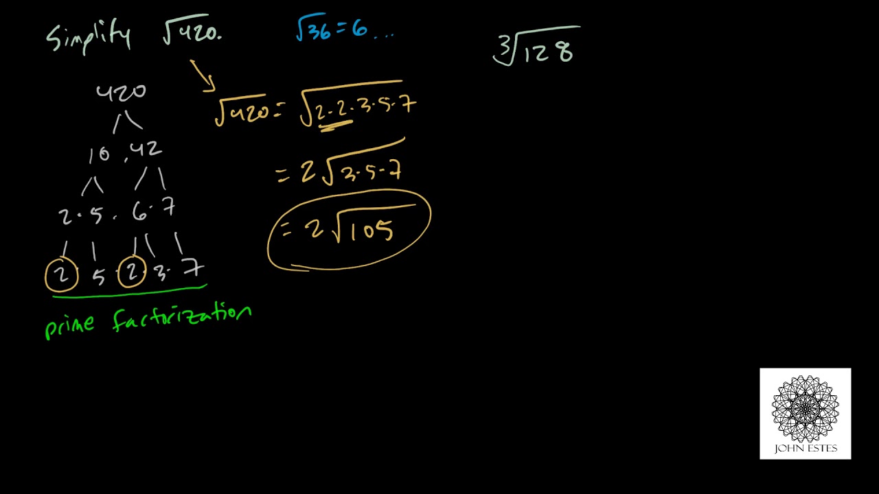 How to Reduce a Square Root - YouTube