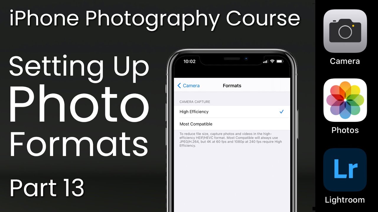 How To Set Up Photo Formats For iPhone Photography - iPhone Photography ...