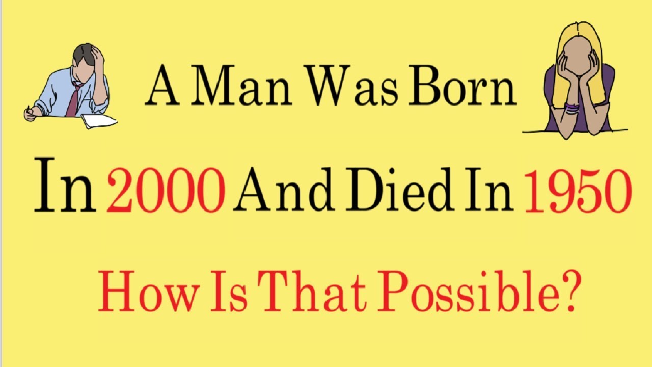 Most Brilliant IAS Question with Answers | Part 18 | A man was born in ...