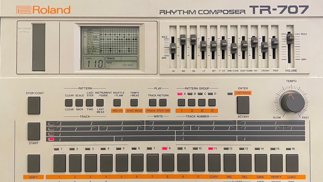Roland TR-707 ROM Expansion (2022) Demo Loops - YouTube