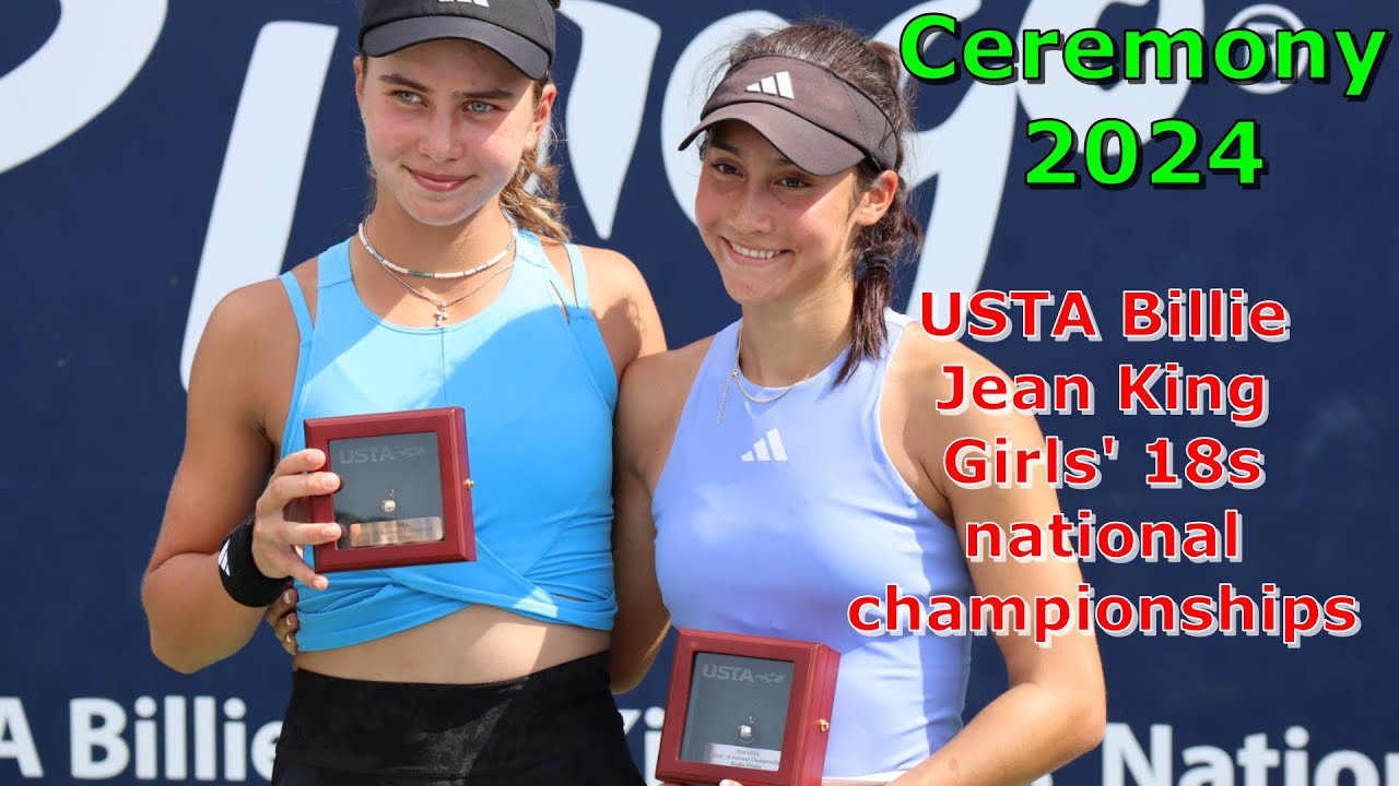 Ceremony 🎾 USTA girls' 18 national championships 🔥 Valerie Glozman vs ...