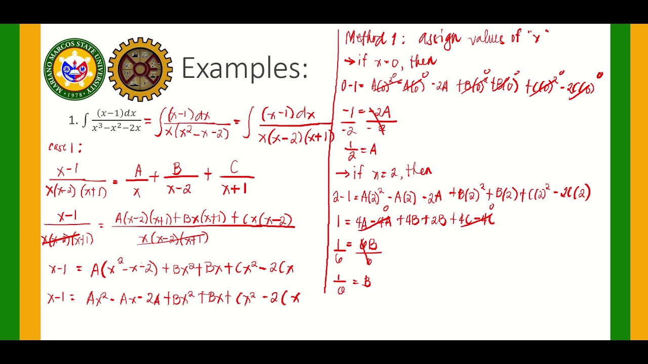 Methods of Partial Fractions part 1 | INTEGRAL CALCULUS - YouTube