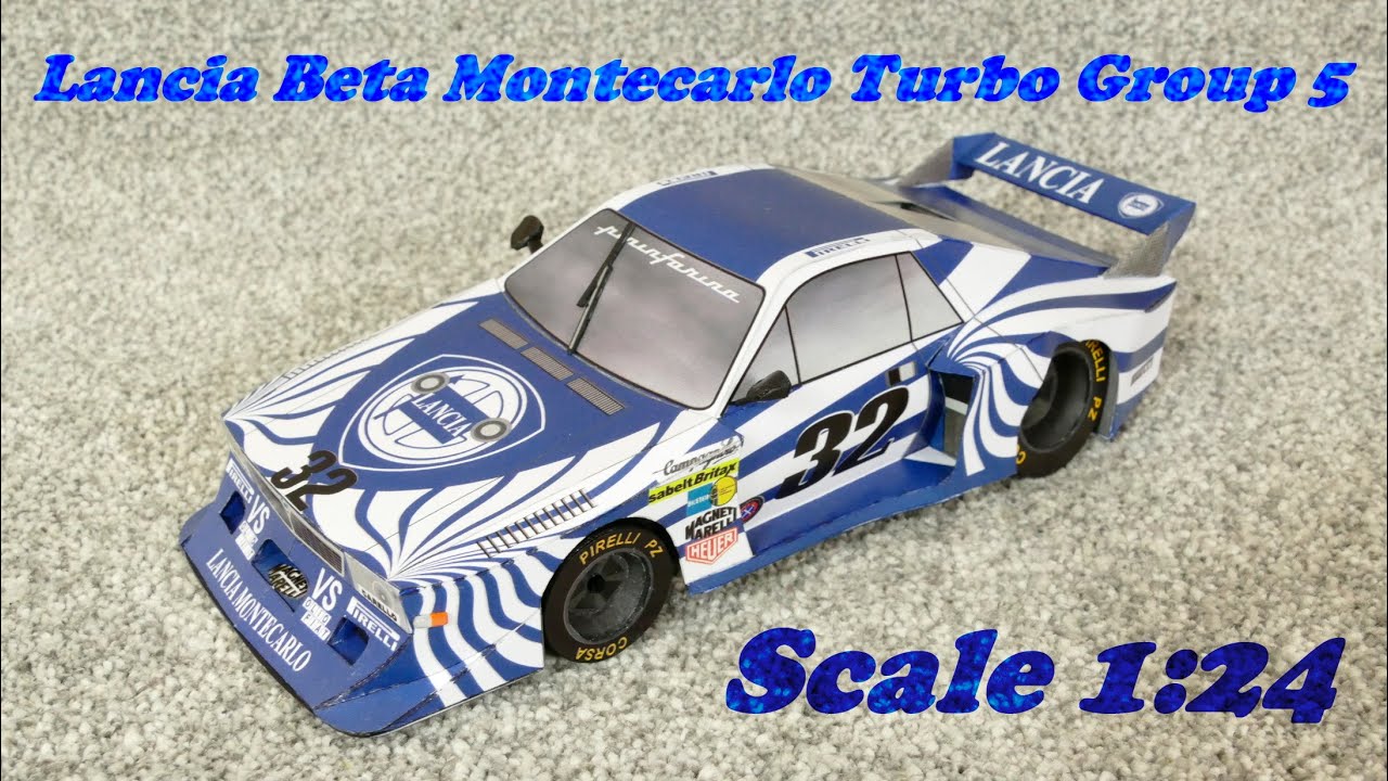 Papercraft Timelapse Video - Lancia Beta Montecarlo Turbo Group 5 ...