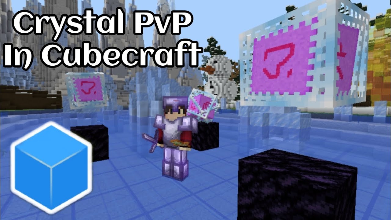 Playing Crystal PvP in Cubecraft (MINECRAFT) - YouTube