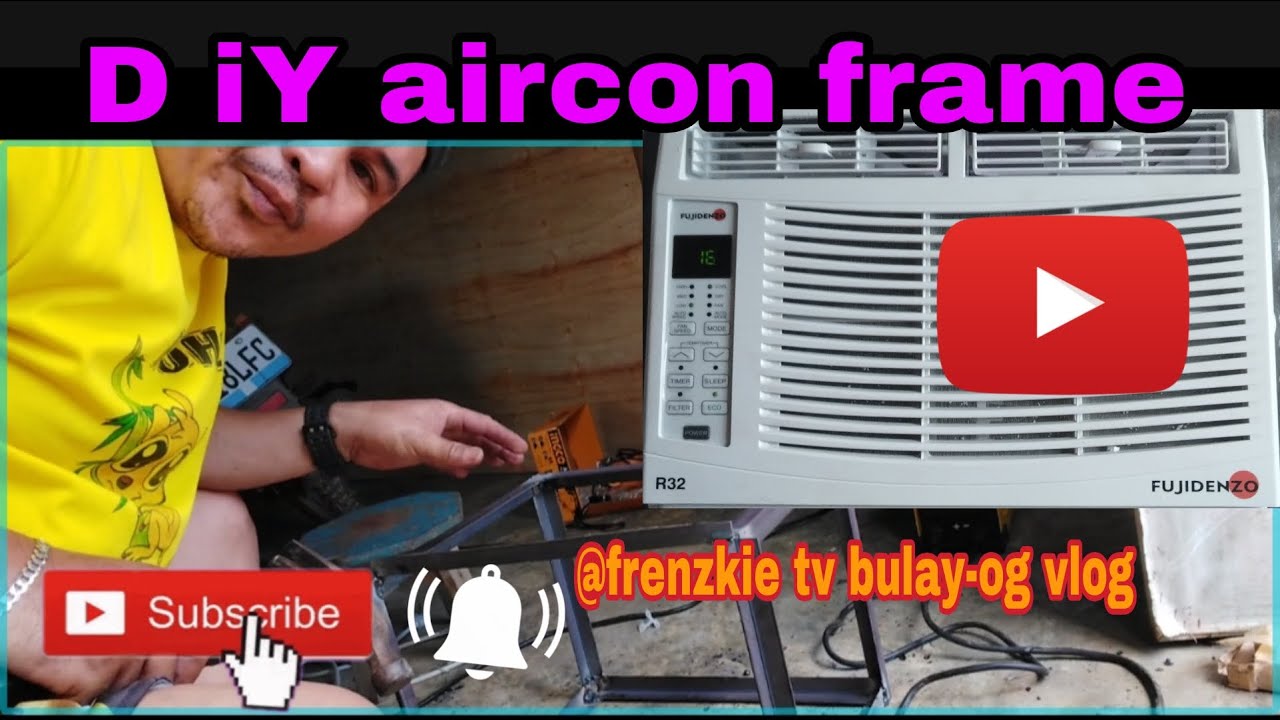 (Diy aircon frame) how to make aircon frame home made - YouTube