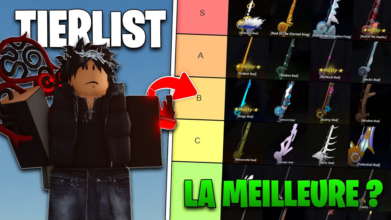 LA TIERLIST DES CANNES À PÊCHE SUR FISCH ROBLOX ! - YouTube
