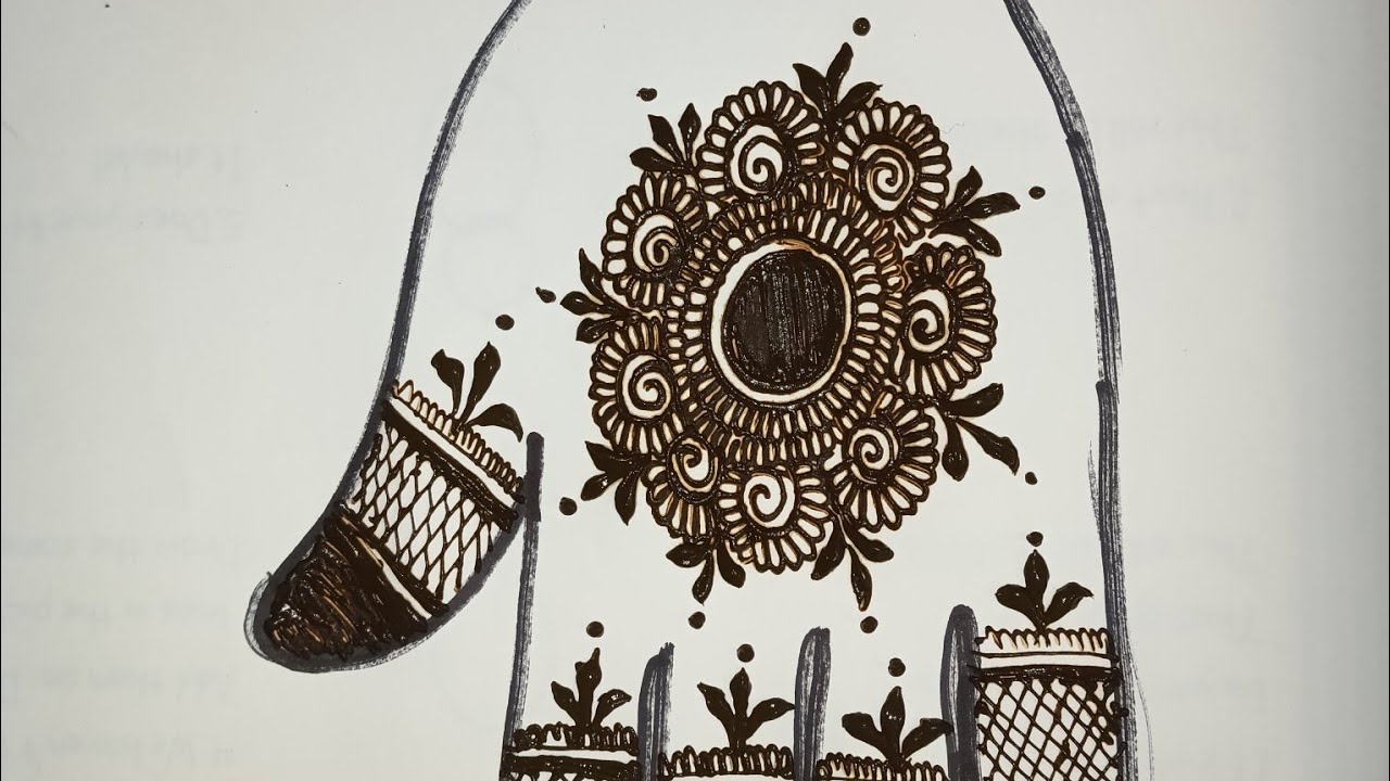 Arabic mehdi design अरेबिक मेंहदी डिजाइन @s.m.art20 - YouTube