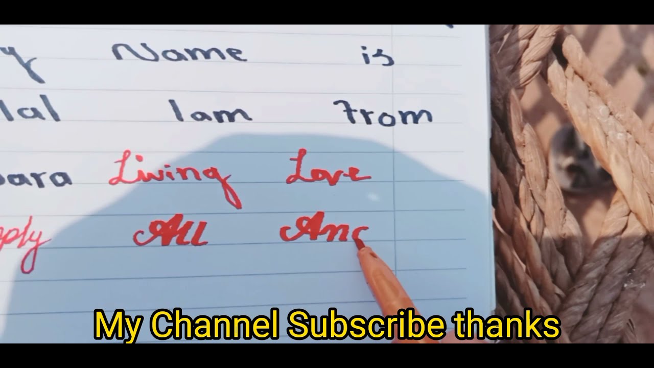 How to hand writing easy writing course English Capital Amazing ...