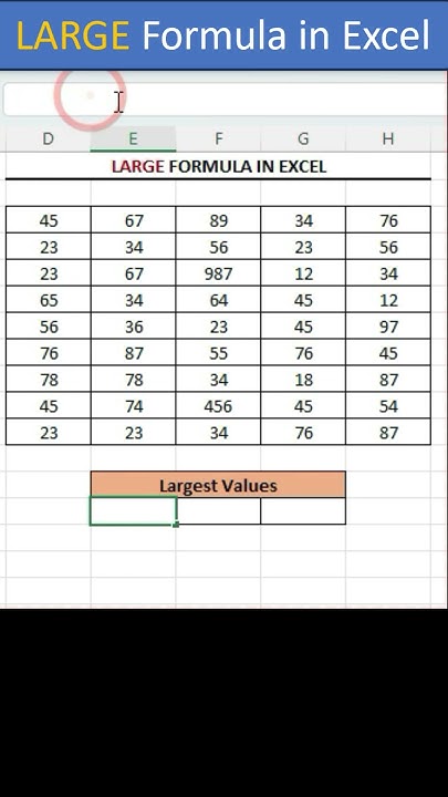 Large Formula in Excel#excel#exceltips#exceltutorial#microsoft#shorts - YouTube