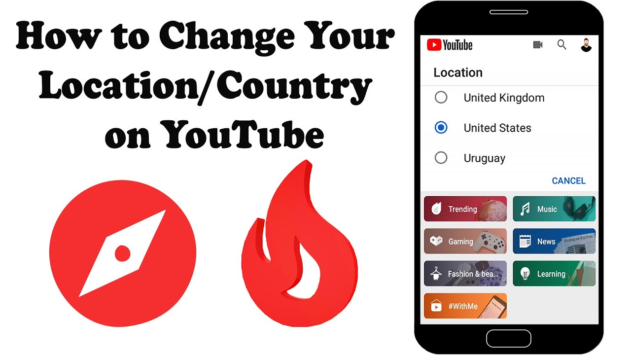 How to Change Your Location/Country/Region on YouTube || YouTube ...