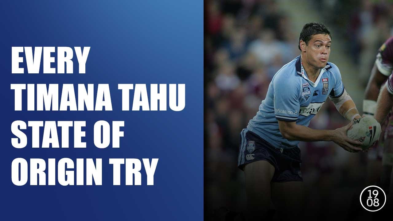 Every Timana Tahu State of Origin try - YouTube