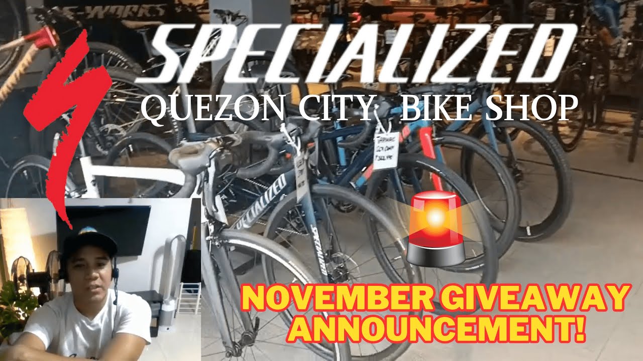 Bike shop visit #9: Specialized QC + Nov Winner announcement - YouTube
