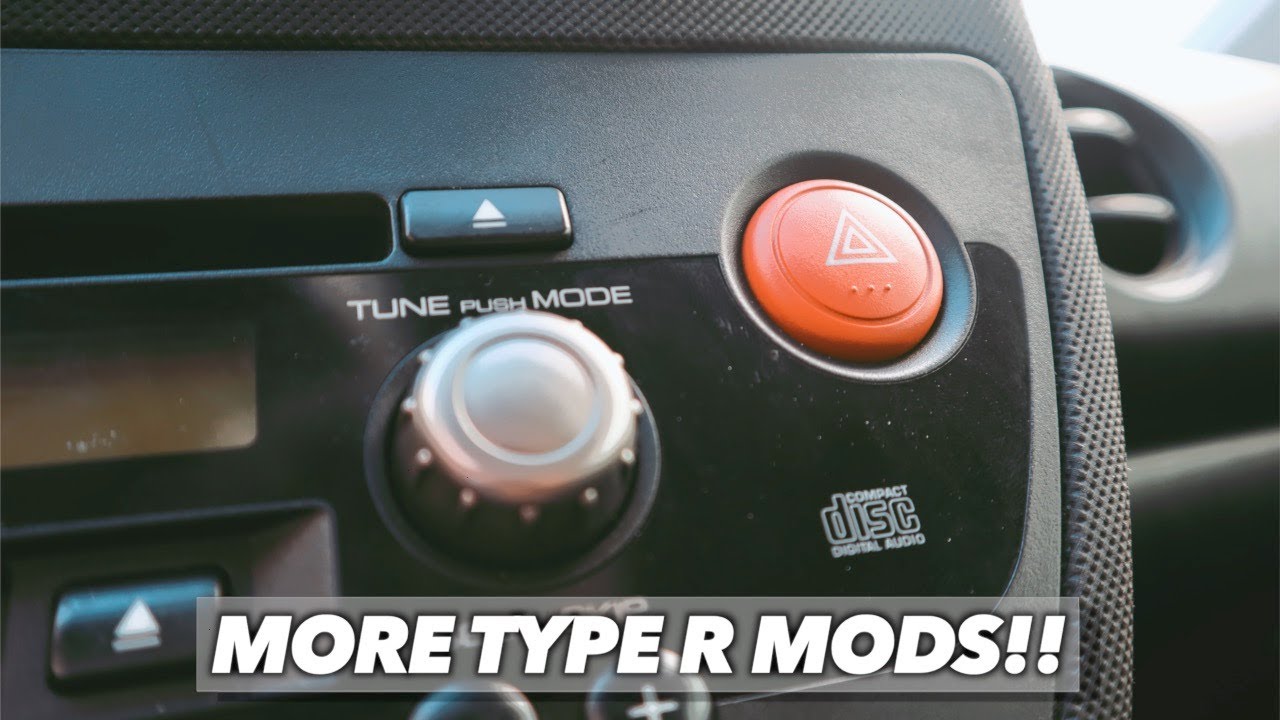 RSX DC5 Build - Type R red hazard switch in the RSX - YouTube