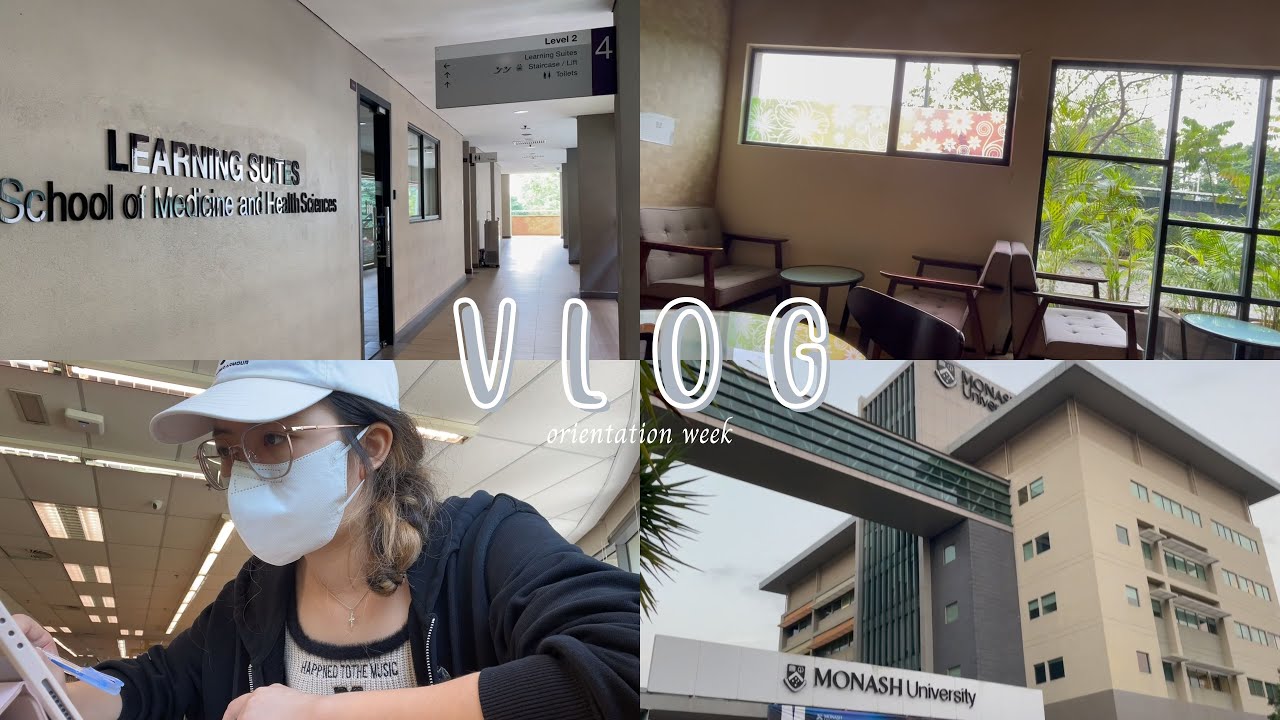 Monash University Orientation VLOG | fit check, freebies, campus tour ...