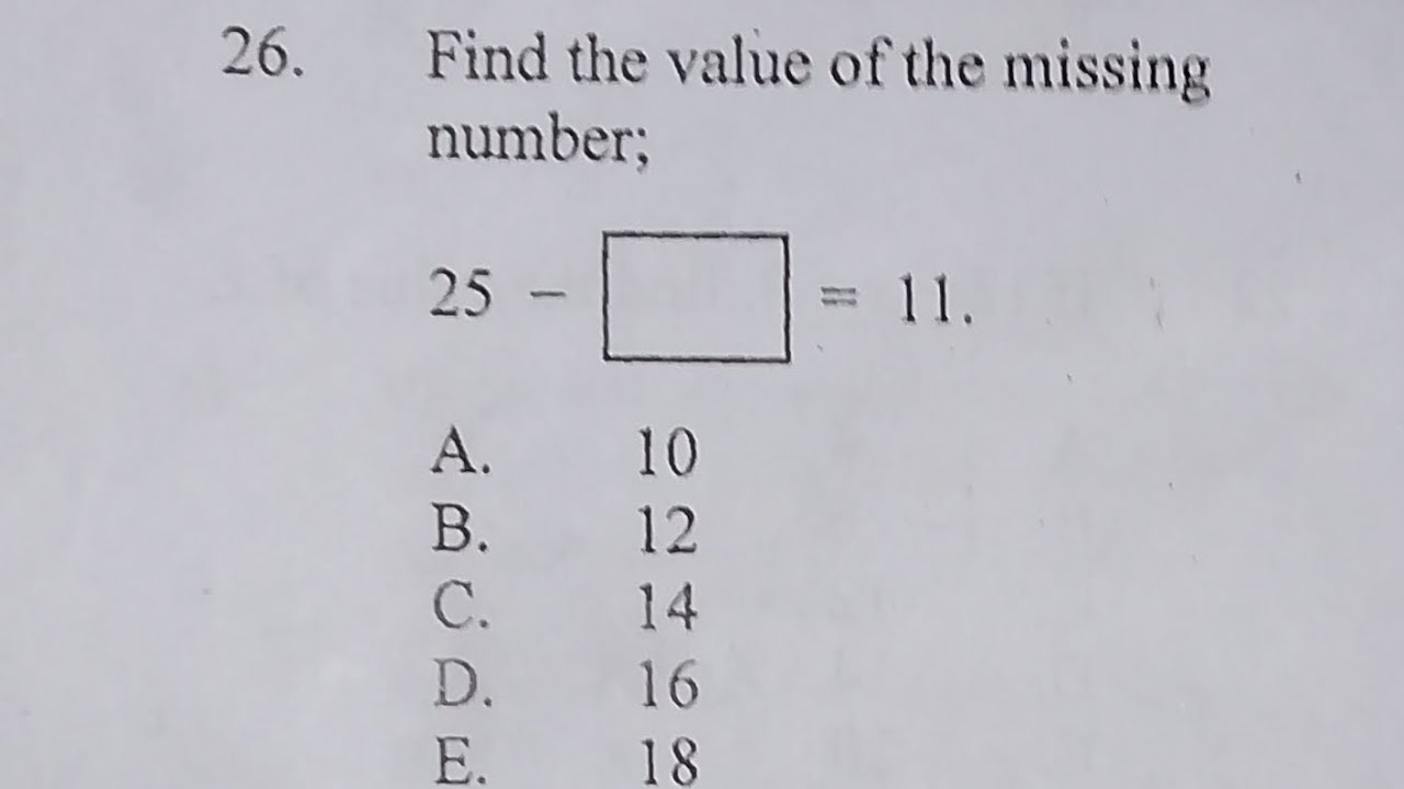 find the value of the missing number/algebra made easy - YouTube