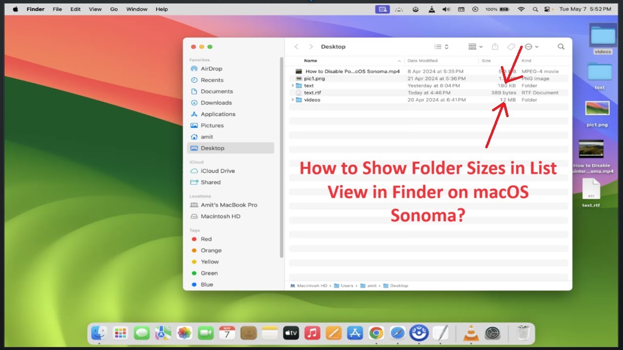 How to Show Folder Sizes in List View in Finder on macOS Sonoma? - YouTube